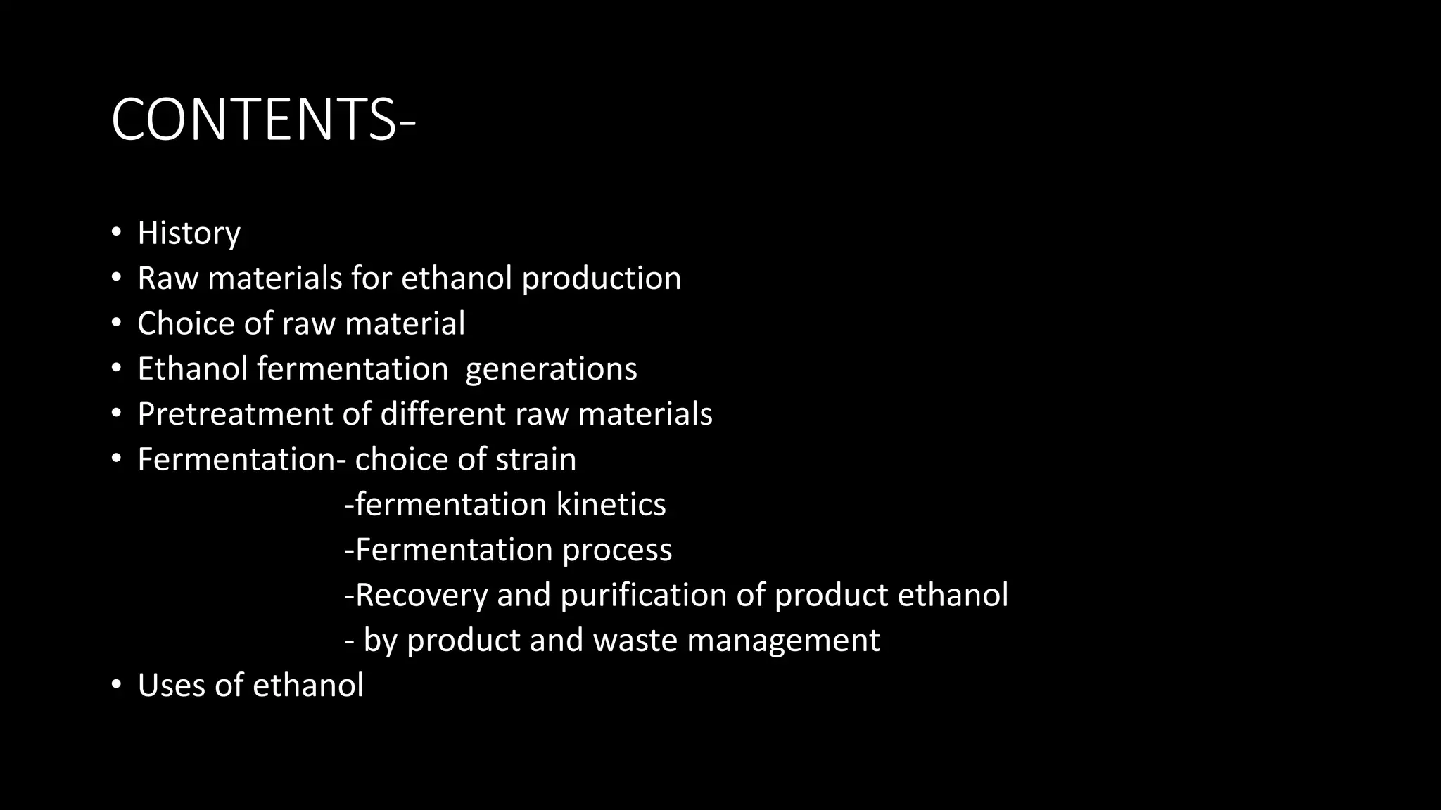 Ethanol | PPTX
