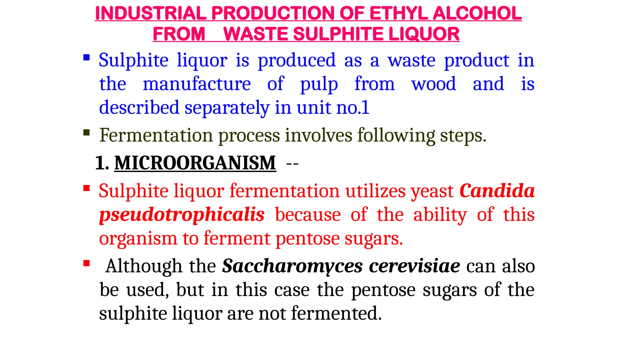 ethanol fermentation production Recovery | PPT