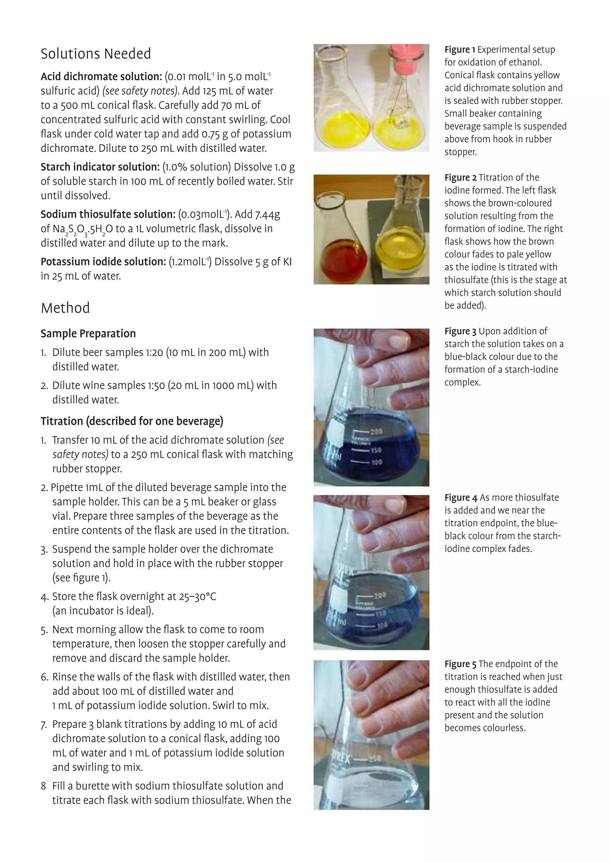 ethanol experiment | PDF