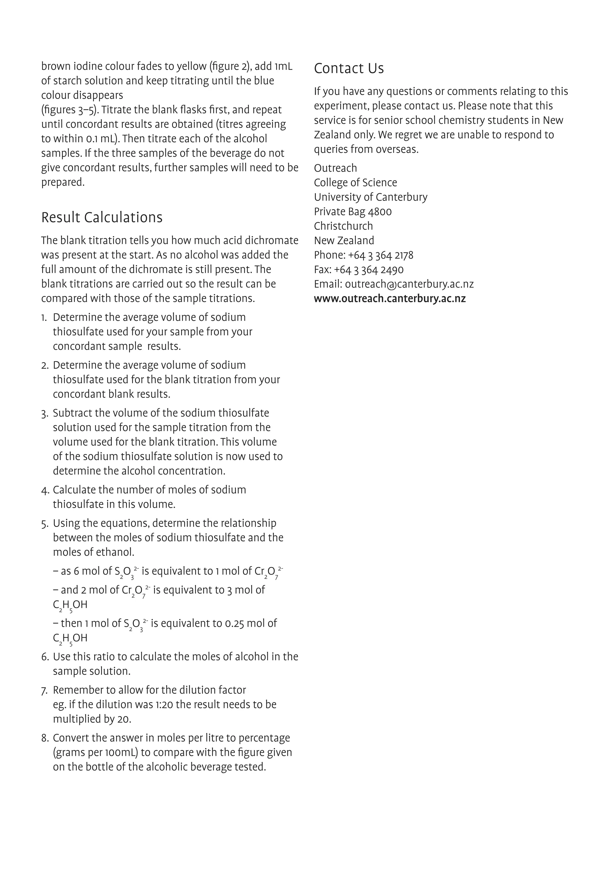ethanol experiment | PDF