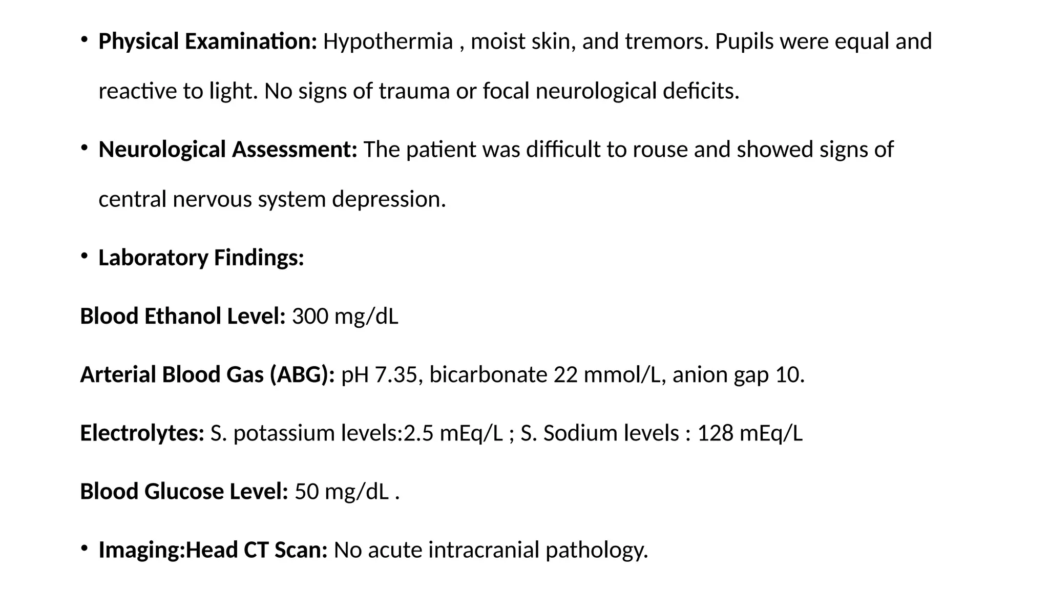 Describe the symptoms and management of ethanol and methanol poisonings ...