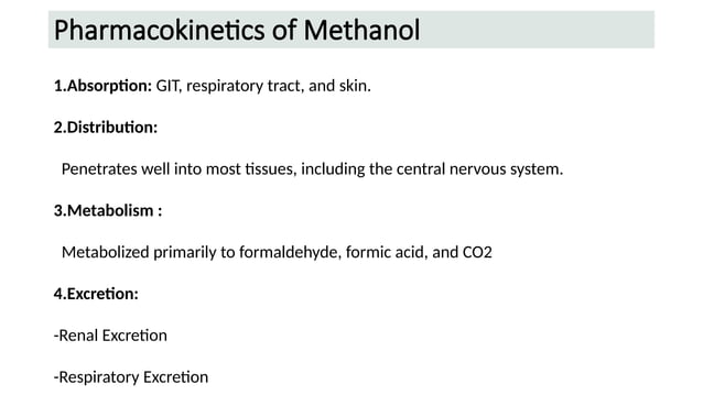 Describe the symptoms and management of ethanol and methanol poisonings ...