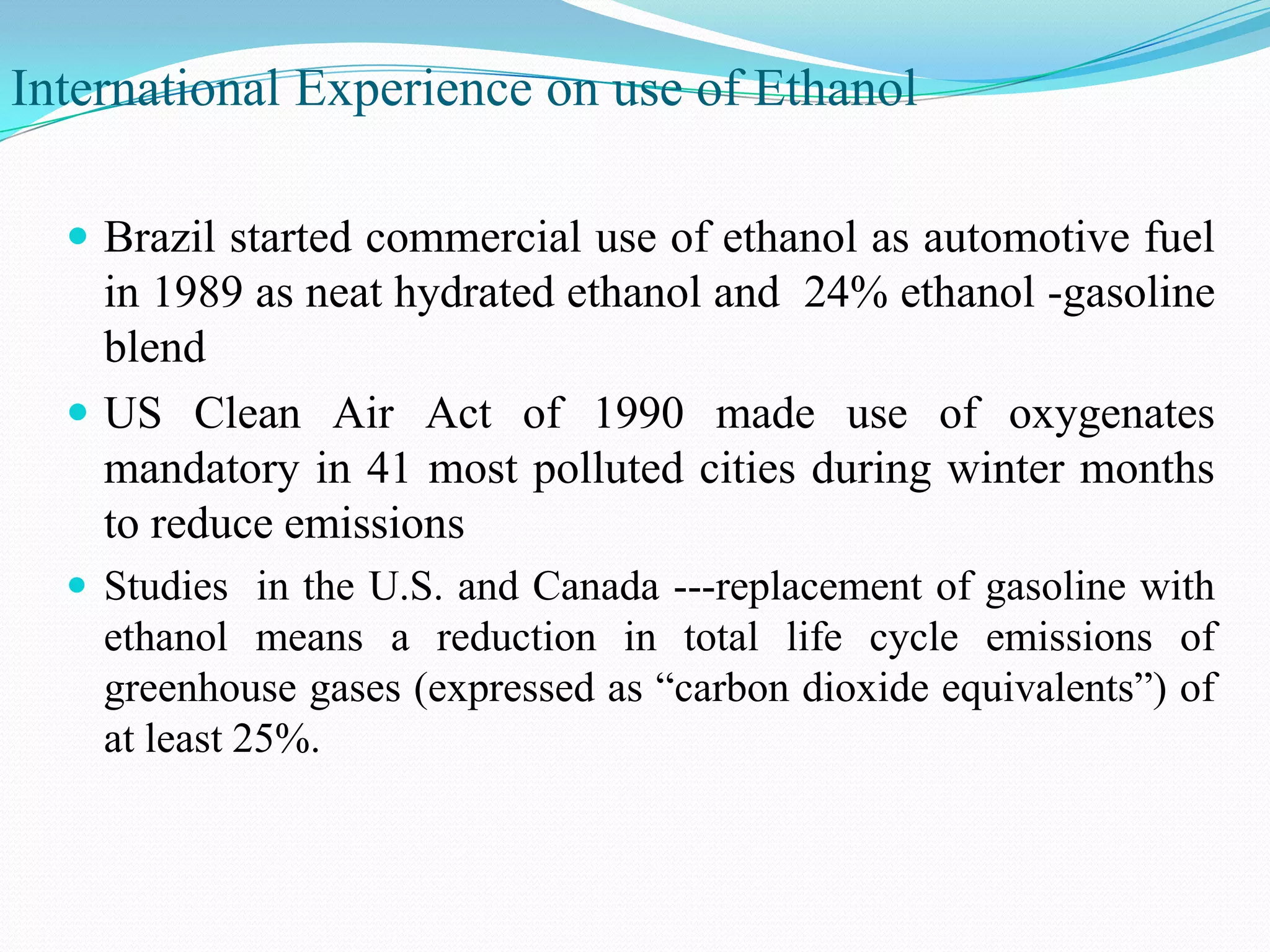 Ethanol biofuel and biodiesel | PPTX