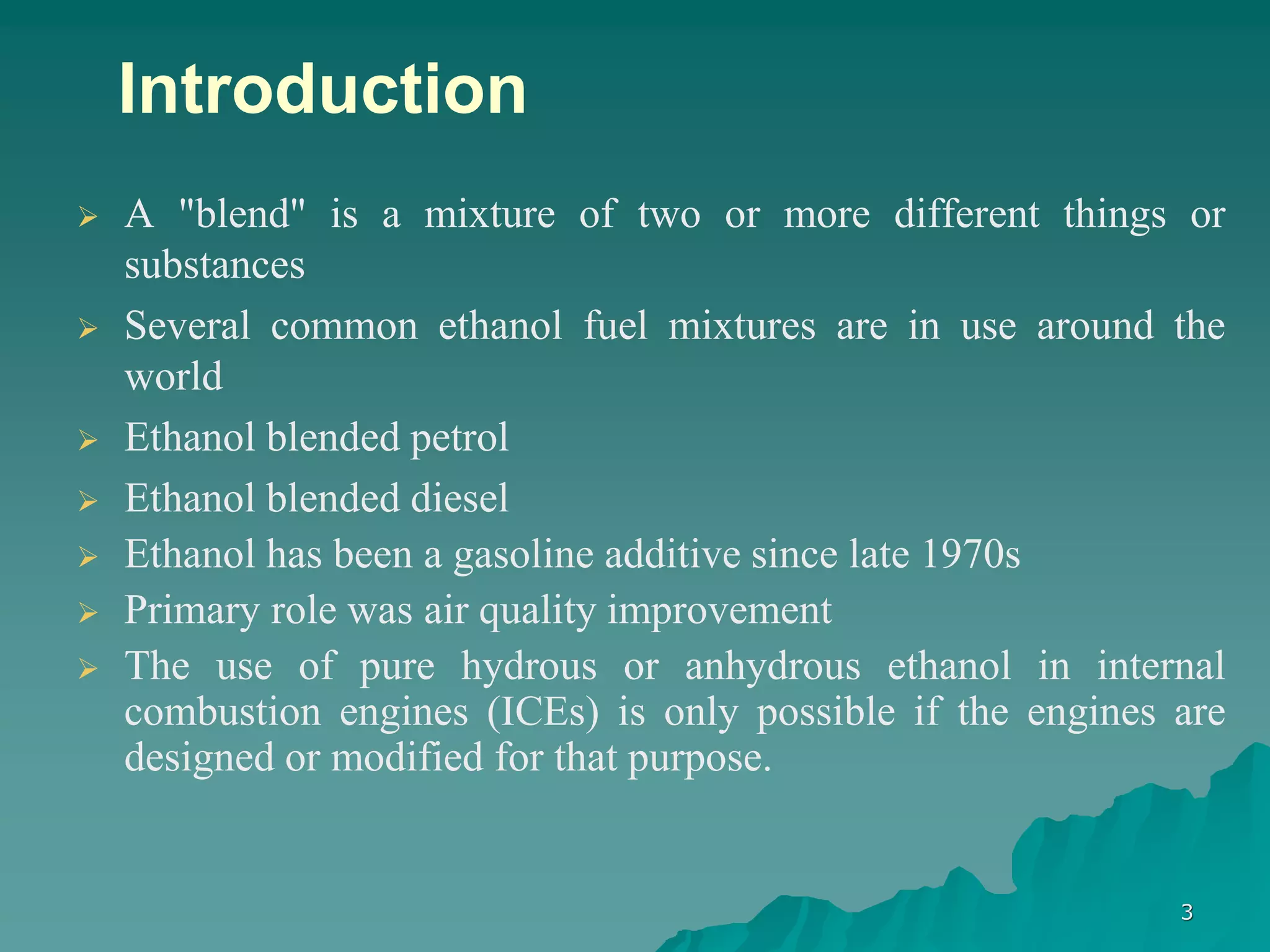 Ethanol Blended Petrol and Diesel | PDF