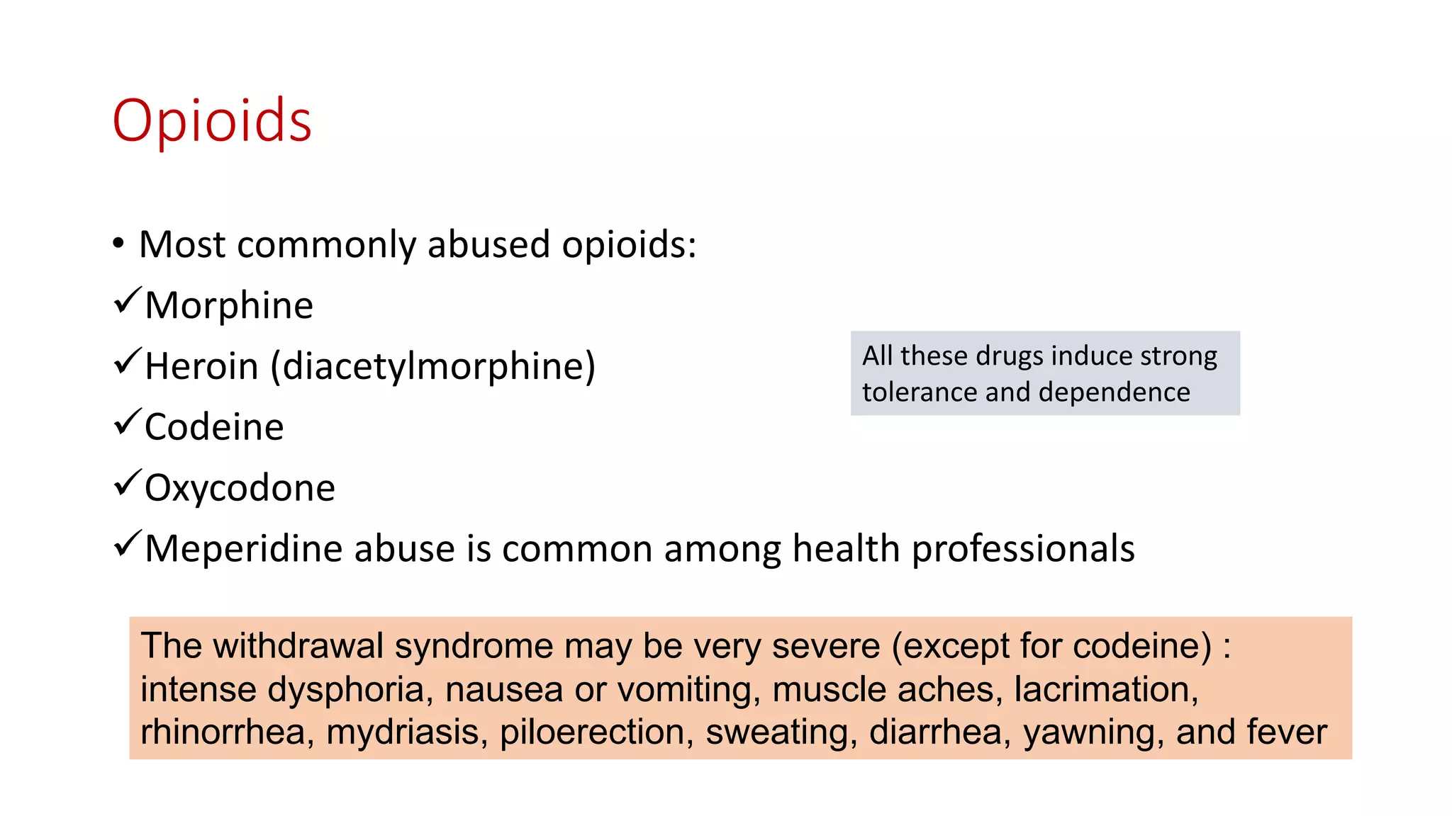 Ethanol, drug use disorders & addiction | PPTX