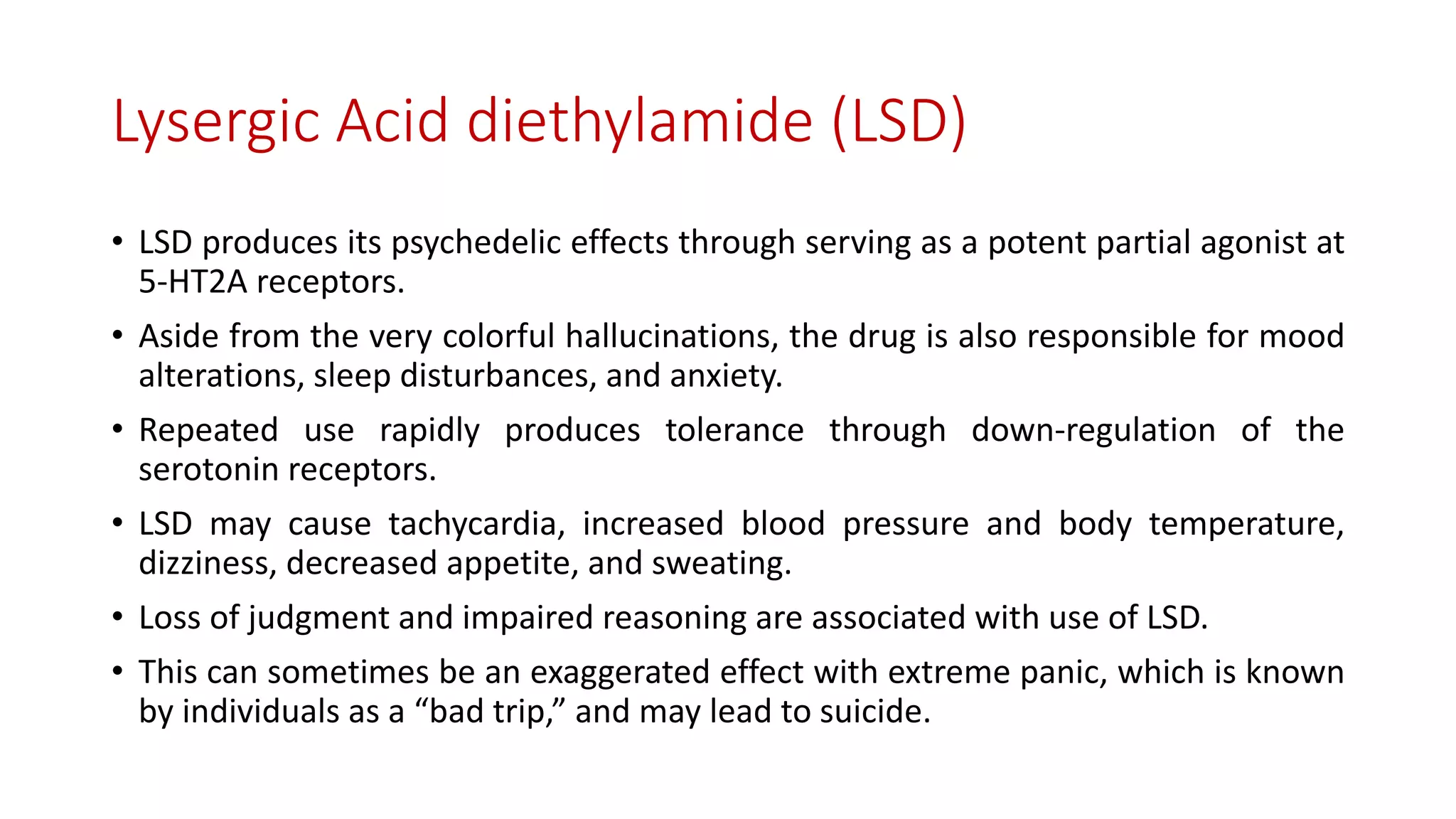 Ethanol, drug use disorders & addiction | PPTX