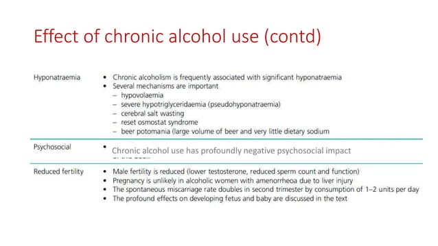 Ethanol, drug use disorders & addiction | PPT