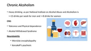 Acute and Chronic Intake of Ethanol ppt | PPTX