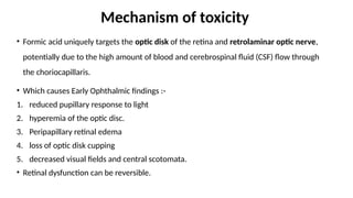 Ethanol Methanol, Symptoms & management of ethanol & methanol poisoning ...
