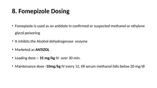 Ethanol Methanol, Symptoms & management of ethanol & methanol poisoning ...