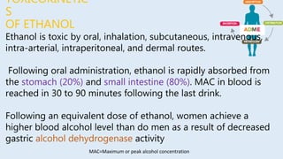 Ethanol poisoning | PPTX