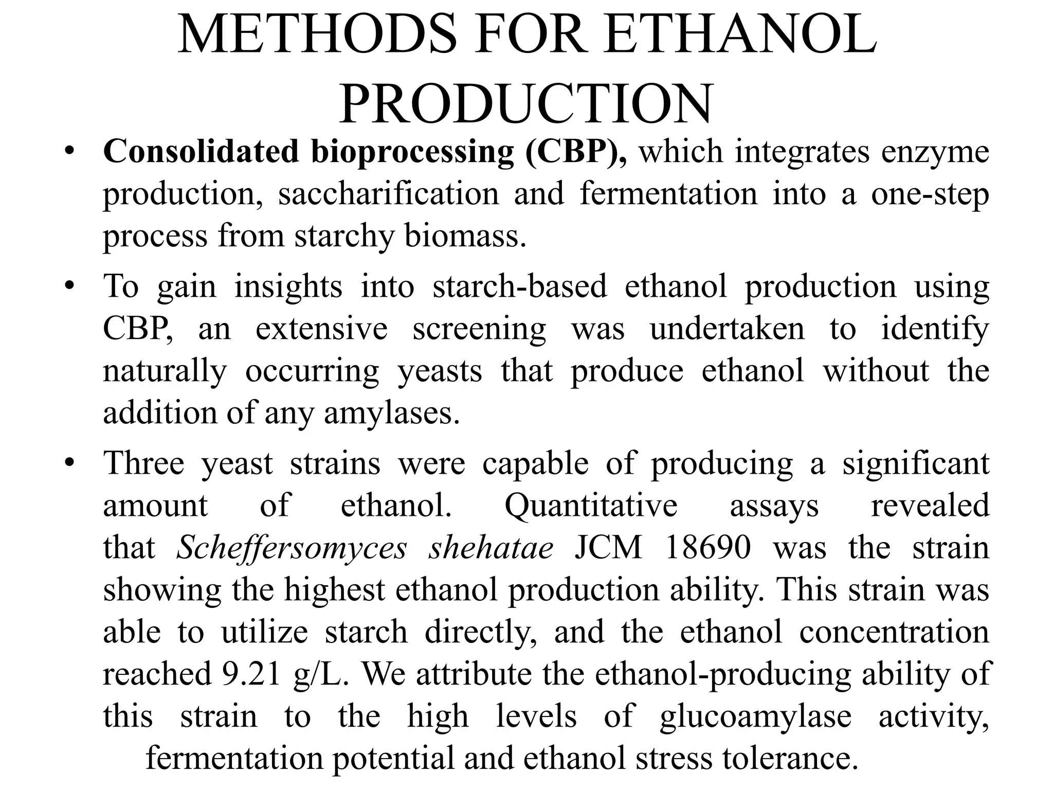 Ethanol production | PPTX