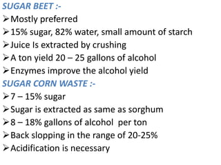 Ethanol production | PPTX