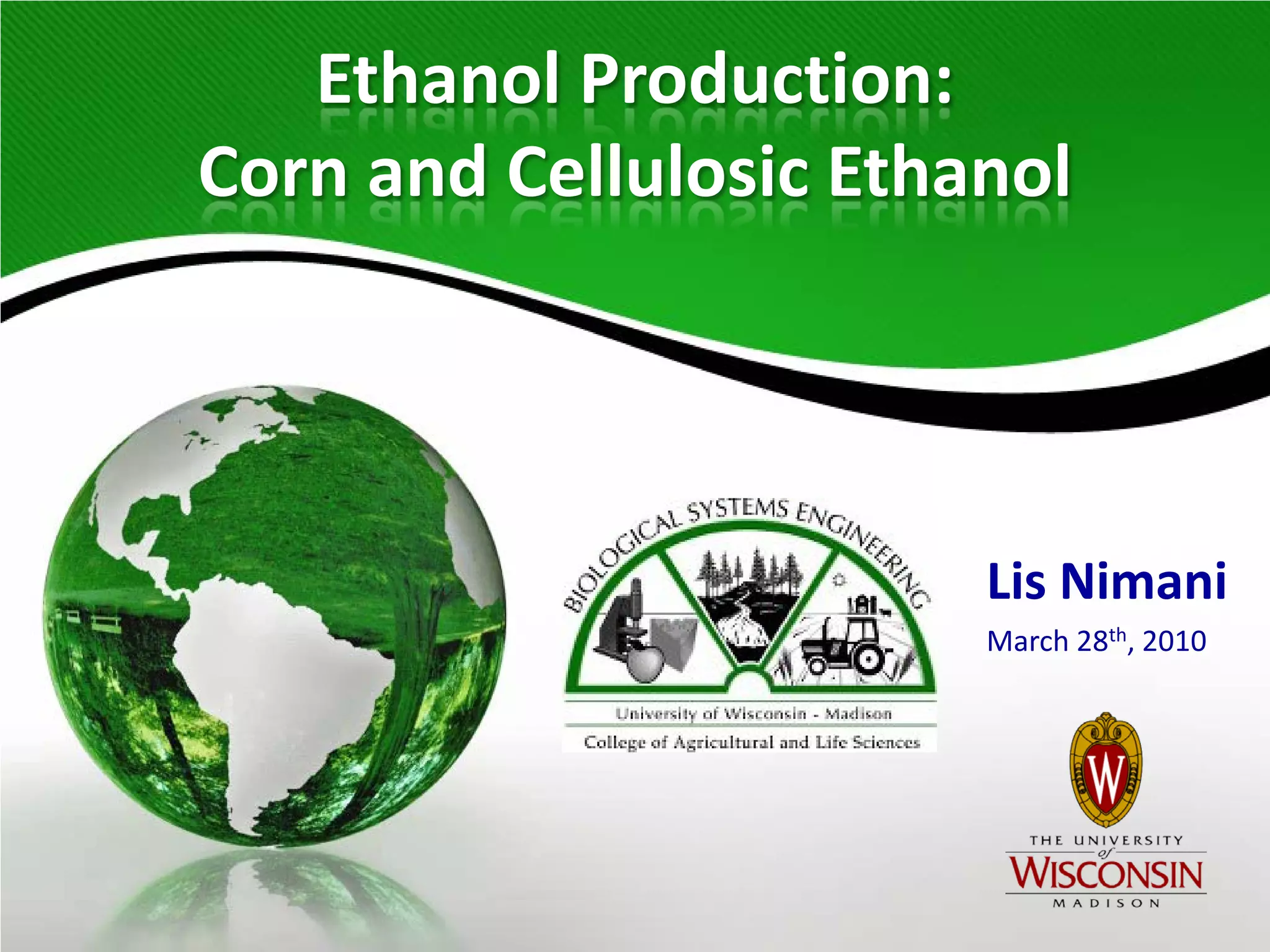 Corn and Lignocellulosic Ethanol Production Processes | PDF