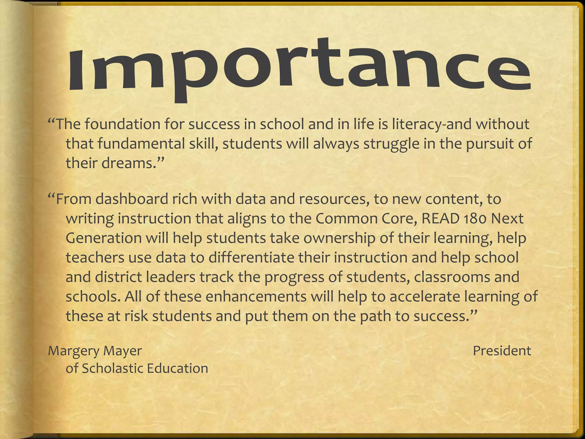 Ethan pendergraft read 180 next generation research presentation | PPTX