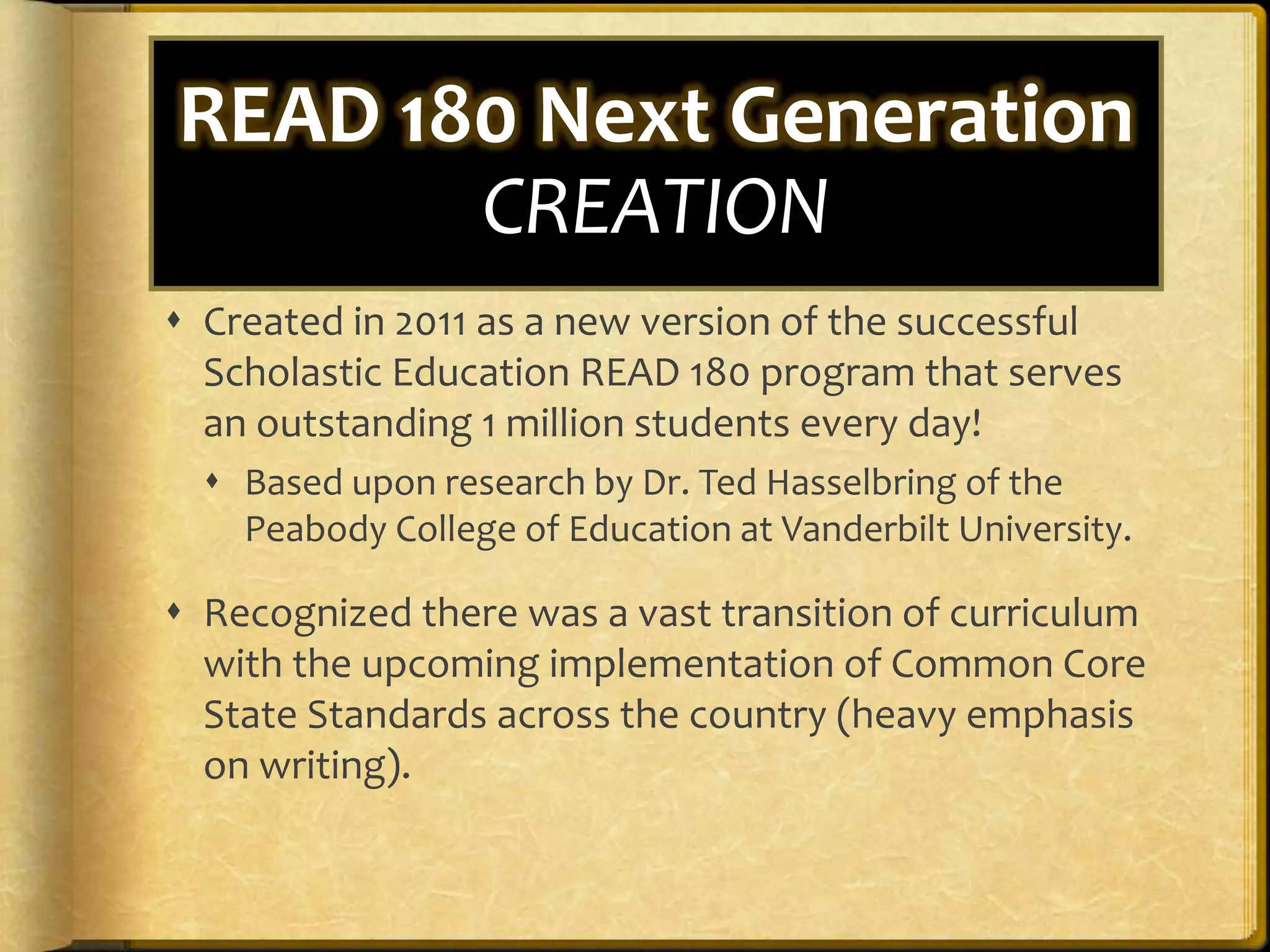 Ethan pendergraft read 180 next generation research presentation | PPTX