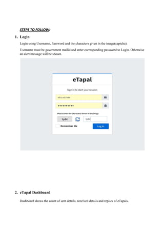 E- thapal kerala Help line James joseph Adhikarathil | PDF