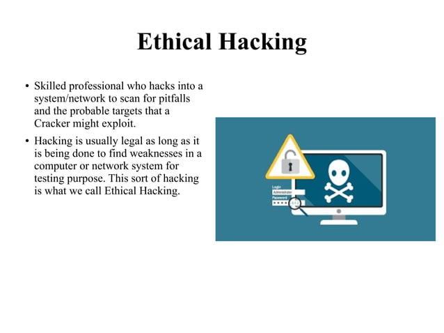 Ethical hacking ppt | PPT