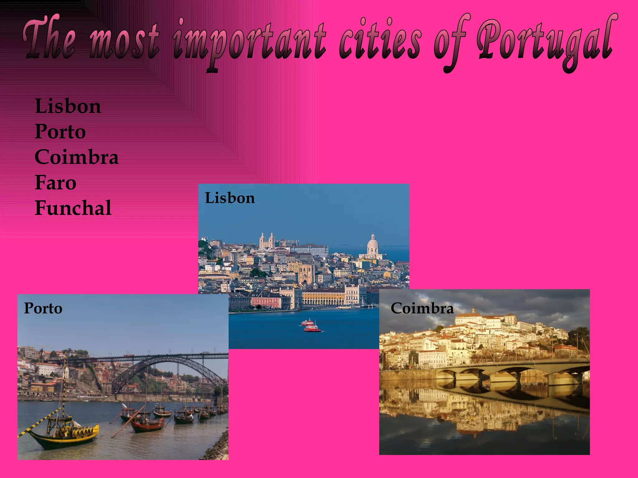 The most important cities in Portugal | PPT