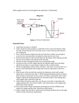 Ethene practical | DOC | Chemistry | Science