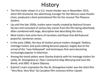 E:\The Purpose Of A Film Trailer | PPTX