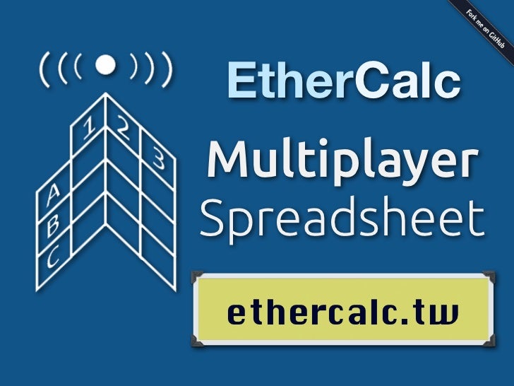Ethercalc Multiplayer Spreadsheet