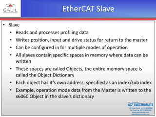 EtherCAT as a Master Machine Control Tool Galil Webinar | PDF