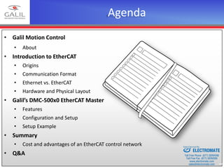 EtherCAT as a Master Machine Control Tool Galil Webinar | PDF