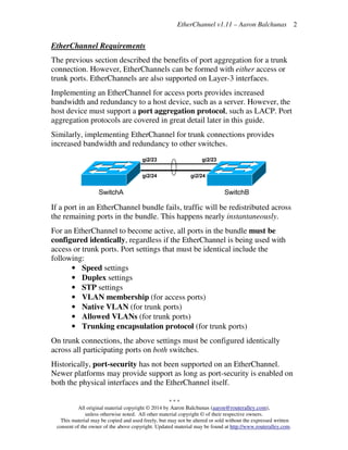 Etherchannel | PDF | Computer Networking | Computing