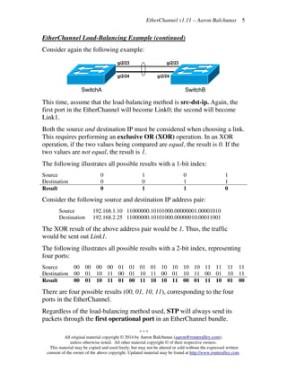 Etherchannel | PDF | Computer Networking | Computing
