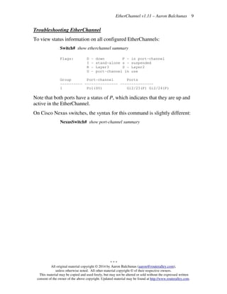 Etherchannel | PDF | Computer Networking | Computing
