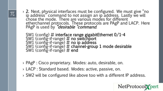 EtherChannel Configuration | PPTX | Computer Networking | Computing