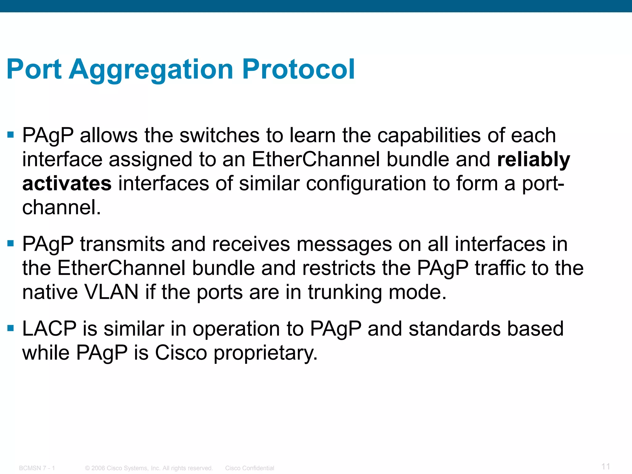 Ether channel fundamentals | PDF