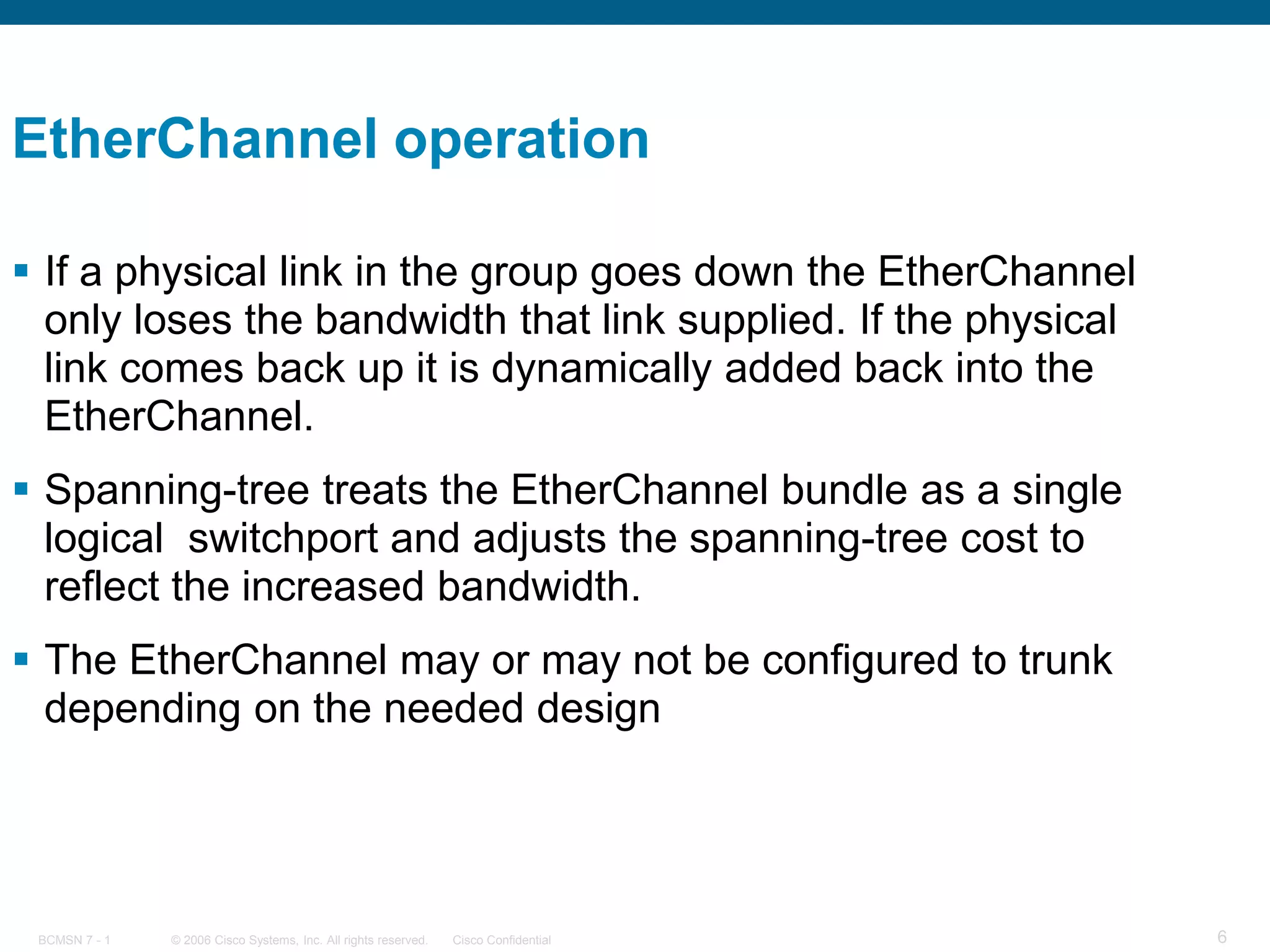 Ether channel fundamentals | PDF
