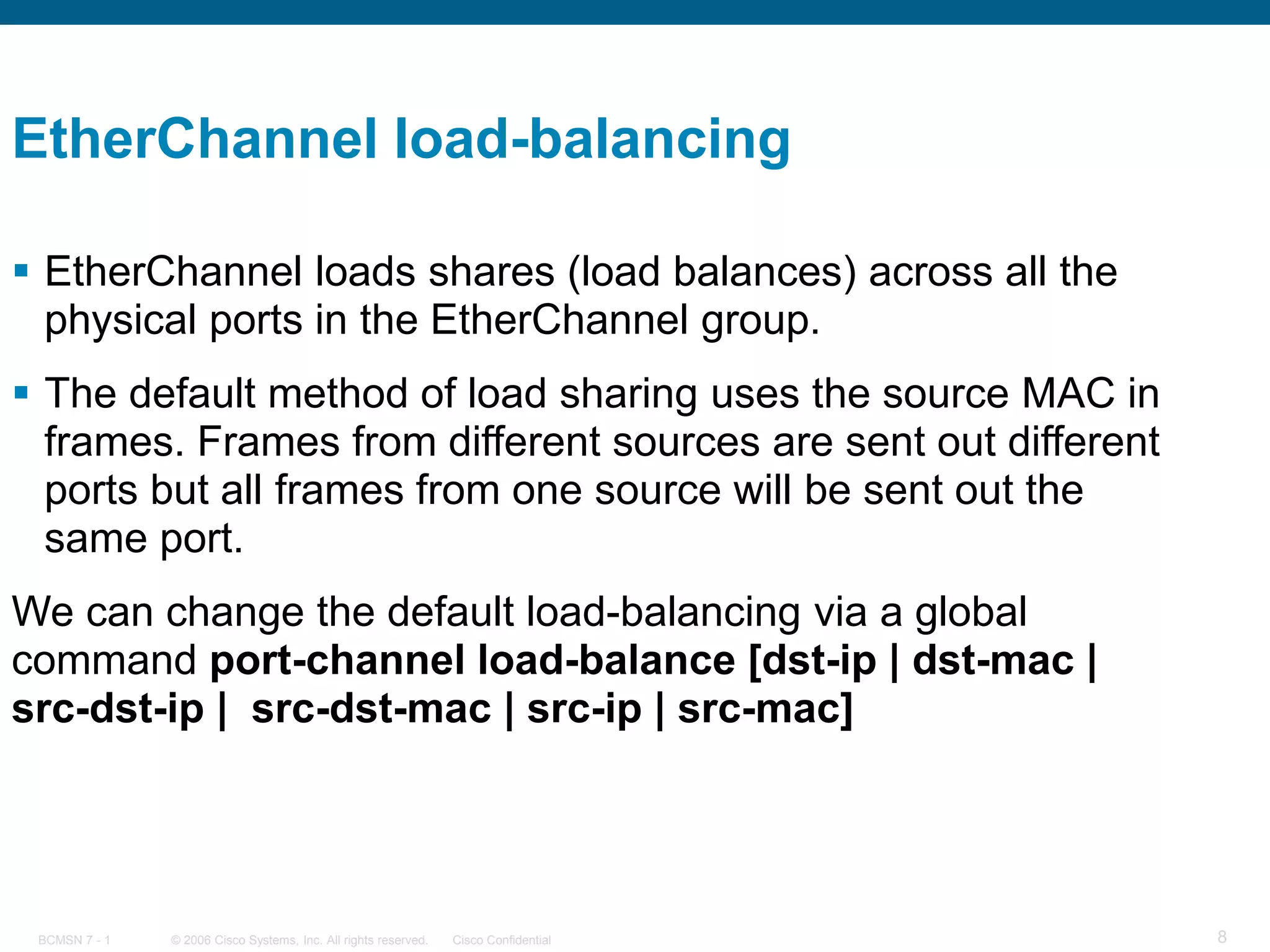 Ether channel fundamentals | PDF