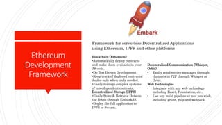 Ethereum Development Tools | PPTX