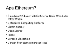 Mengenal Ethereum dengan Python | PDF