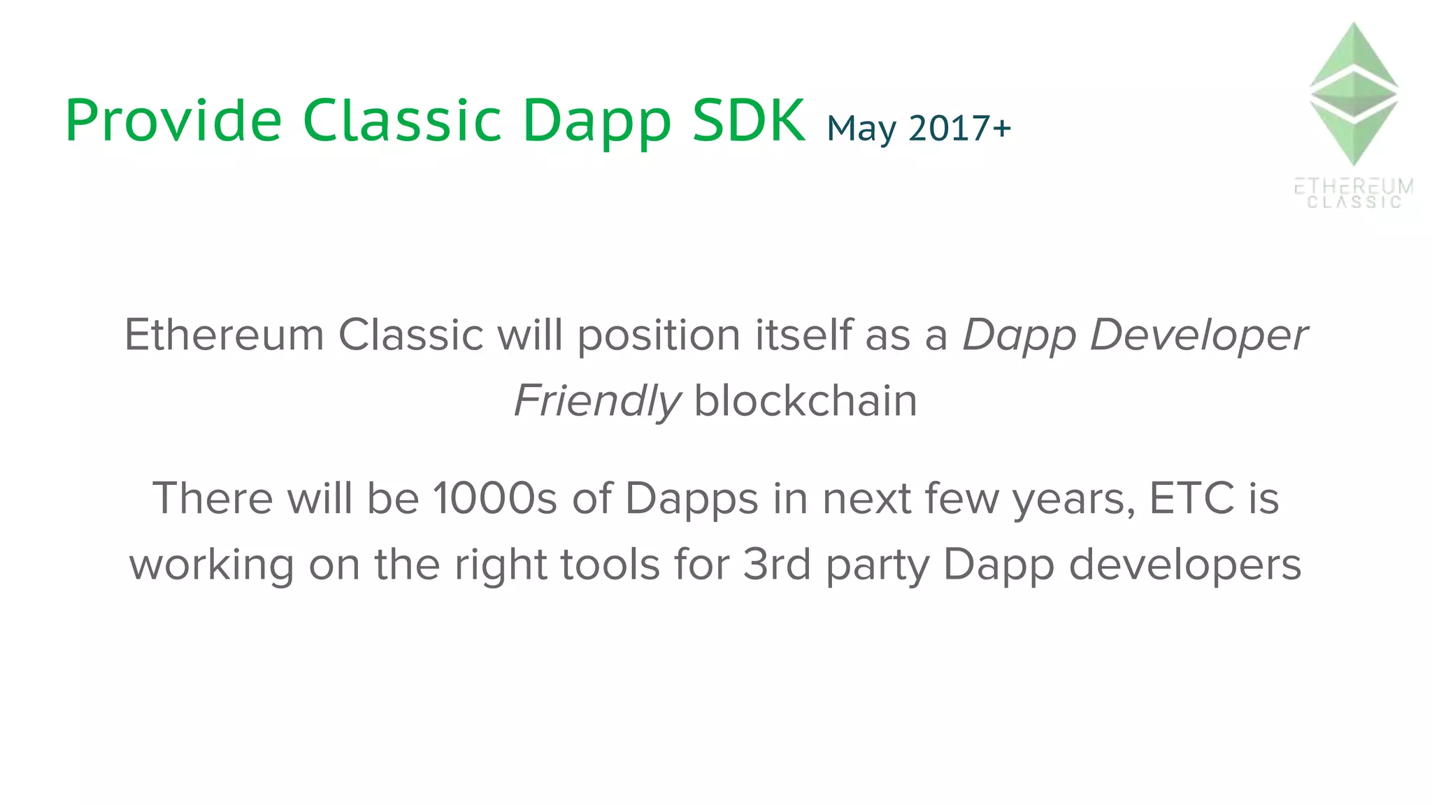 Ethereum Classic Roadmap | PPT