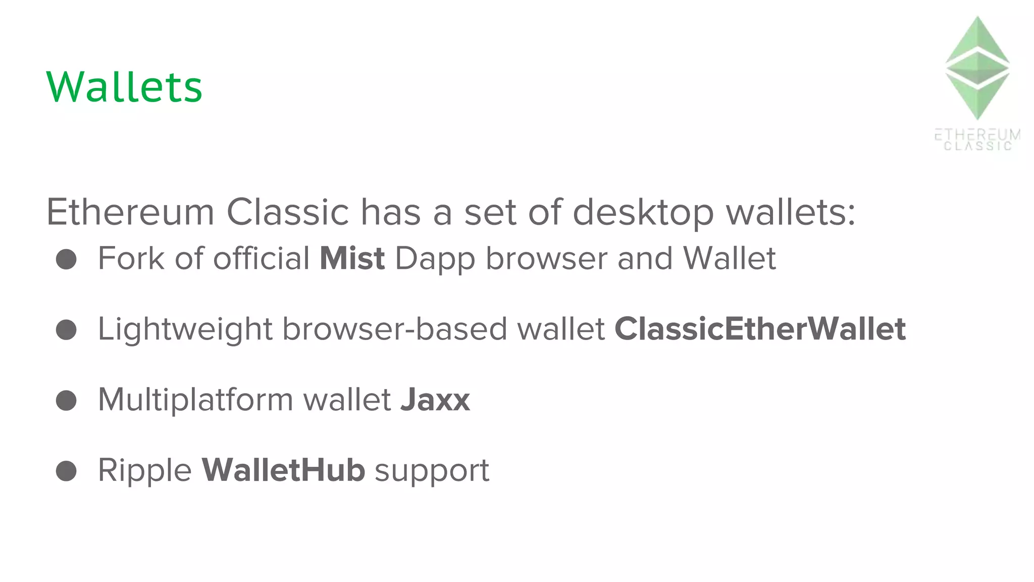 Ethereum Classic Roadmap | PPT