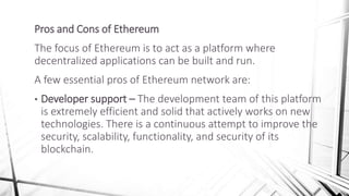 What is Ethereum? – A Complete Guide to Ethereum for Beginners | PPTX