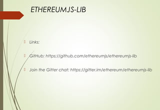 Ethereum introduction | PPT
