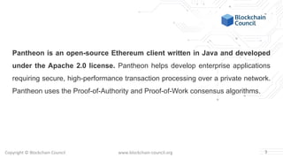 Ethereum might be the first public blockchain in hyperledger | PPT