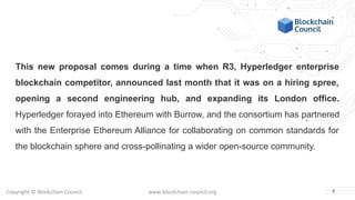 Ethereum might be the first public blockchain in hyperledger | PPT