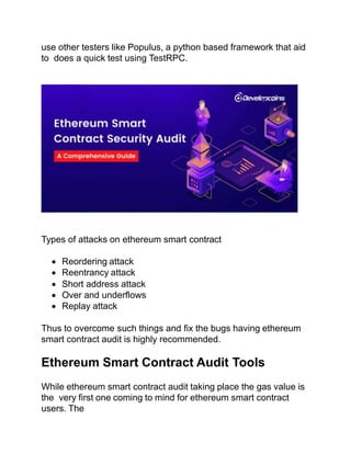 Ethereum smart contract security audit | PDF
