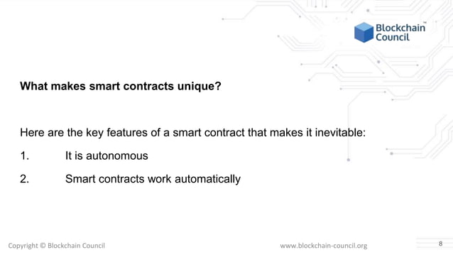 Ethereum smart contracts : How Do They Work | PPTX
