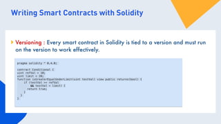 Ethereum Solidity Fundamentals | PPT