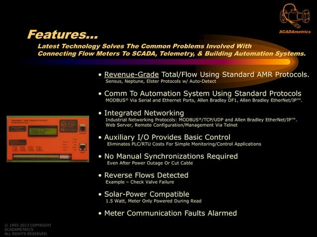 Reading Flow Meters With Revenue-Grade Accuracy Through Your SCADA ...