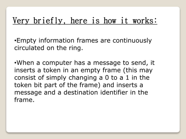 Ethernet,token ring | PPT