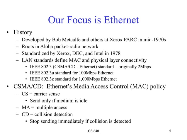 Ethernet Ppt
