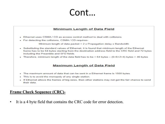 Ethernet Data link layer Local area network | PPTX